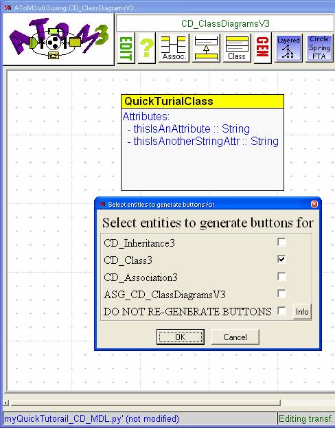 Getting started with AToM3 Meta-Modeling